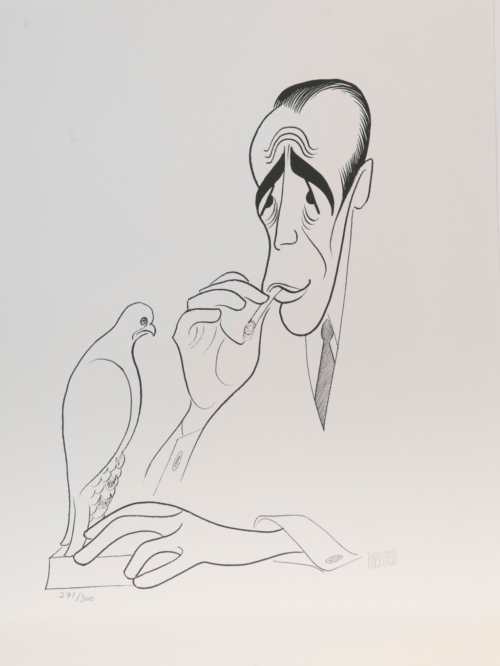 Humphrey Bogart & Maltese Falcon, Al Hirschfeld – Rue Royale Fine Art